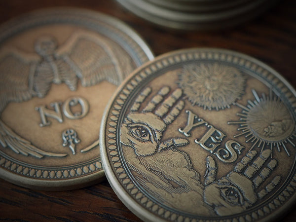 Oracle Antique Bronze Finish Coin – Dead On Paper